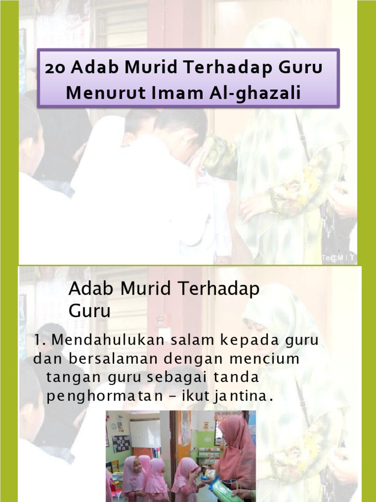 Adab Dengan Guru | PDF