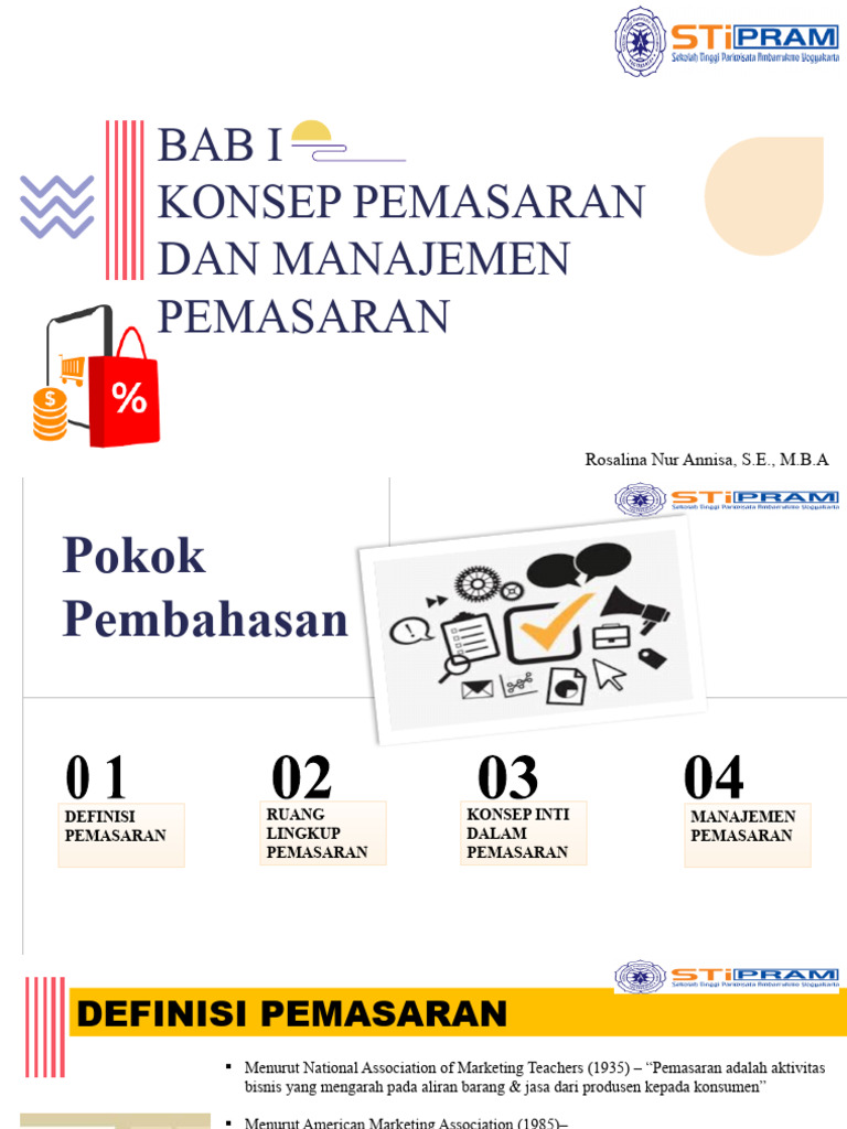 Konsep Pemasaran Dan Manajemen Pemasaran | PDF