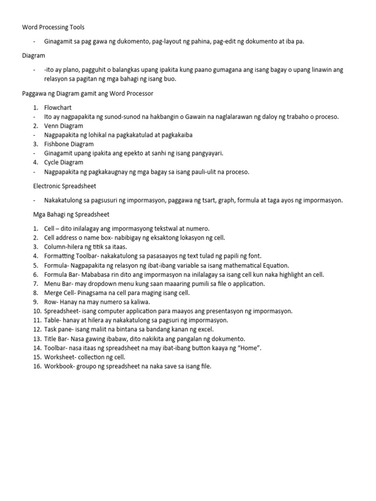 Word Processing Tools | PDF