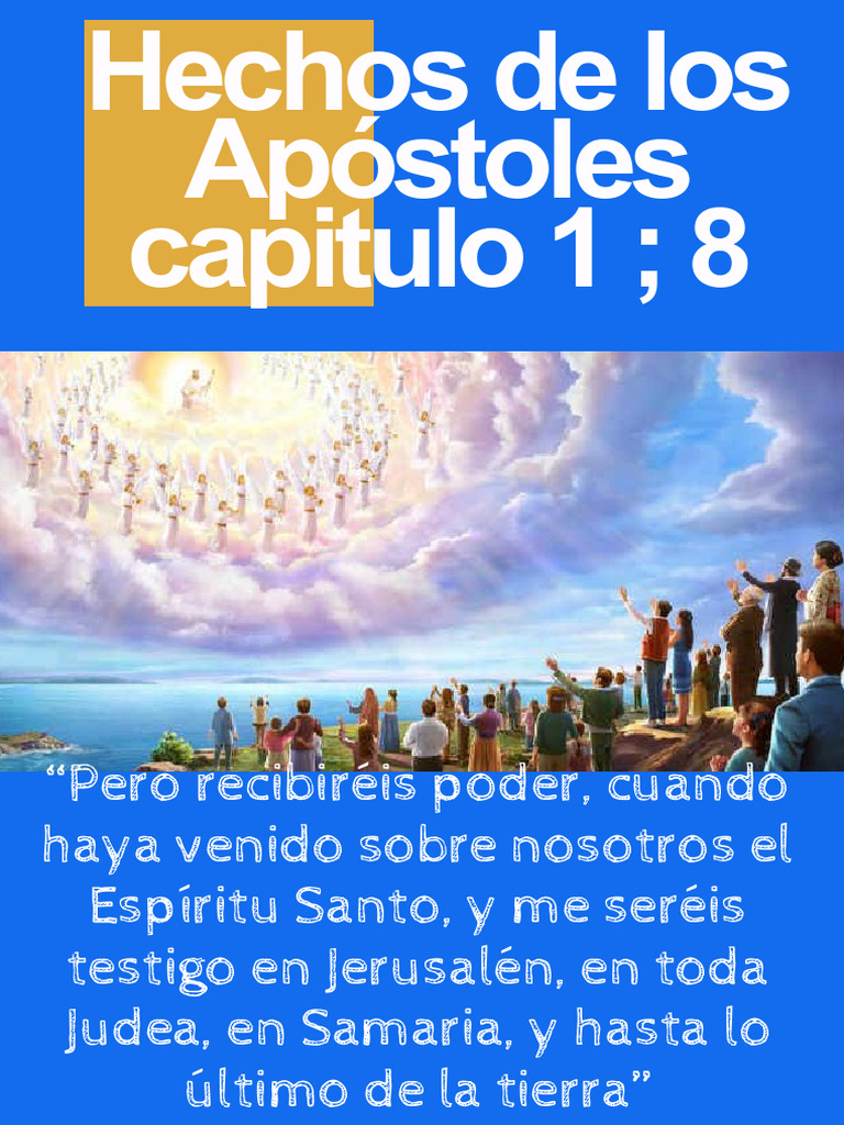 Hechos de Los Apóstoles Capitulo 1 8 | PDF | Derecho | Religión y ...
