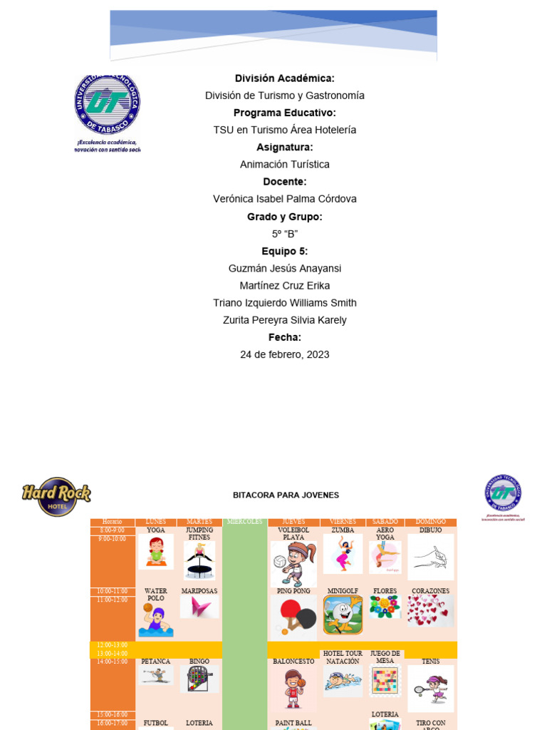 Bitacora Equipo Animacion 1 | PDF