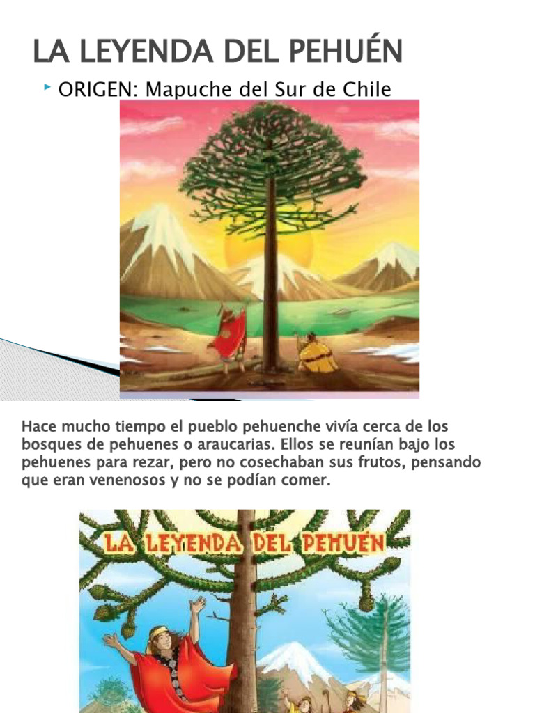 leyenda del Pehuen PPT | PDF