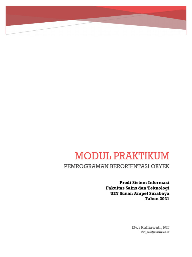 Modul Praktikum PBO 2021-2 | PDF