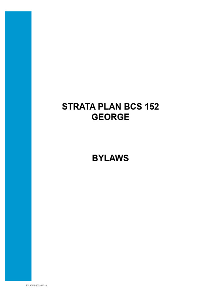 Bylaws 2023 07 14 | PDF | Home & Garden
