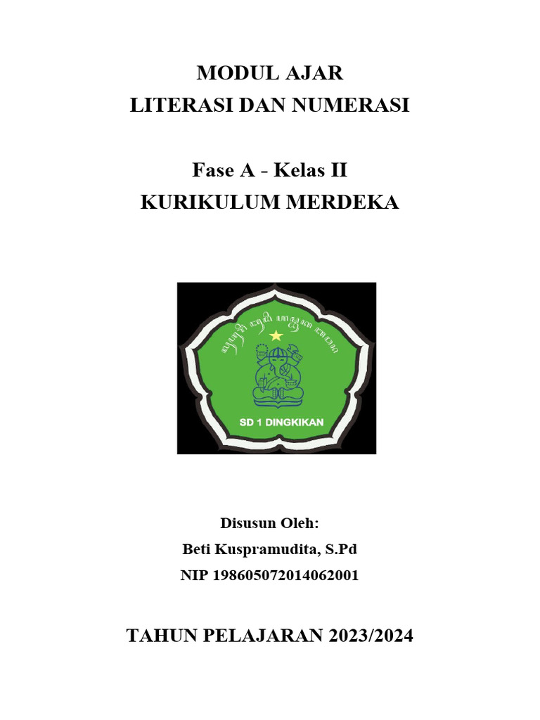 Modul Ajar Dita KLS 2 SKP | PDF