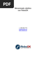 Guía Básica de RoboDK | PDF | Rotación | Ingeniería Informática