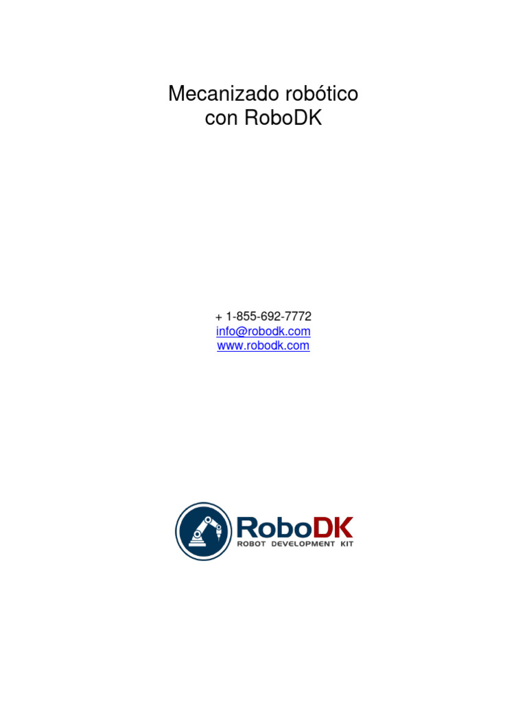 RoboDK Doc ES Robot Machining | PDF | Impresión 3d | Robot