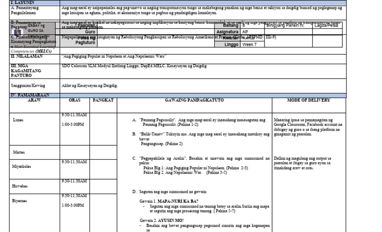 GABAY-GURO-SA-PAGTUTURO-sa-AP8-Q3-W7 | PDF