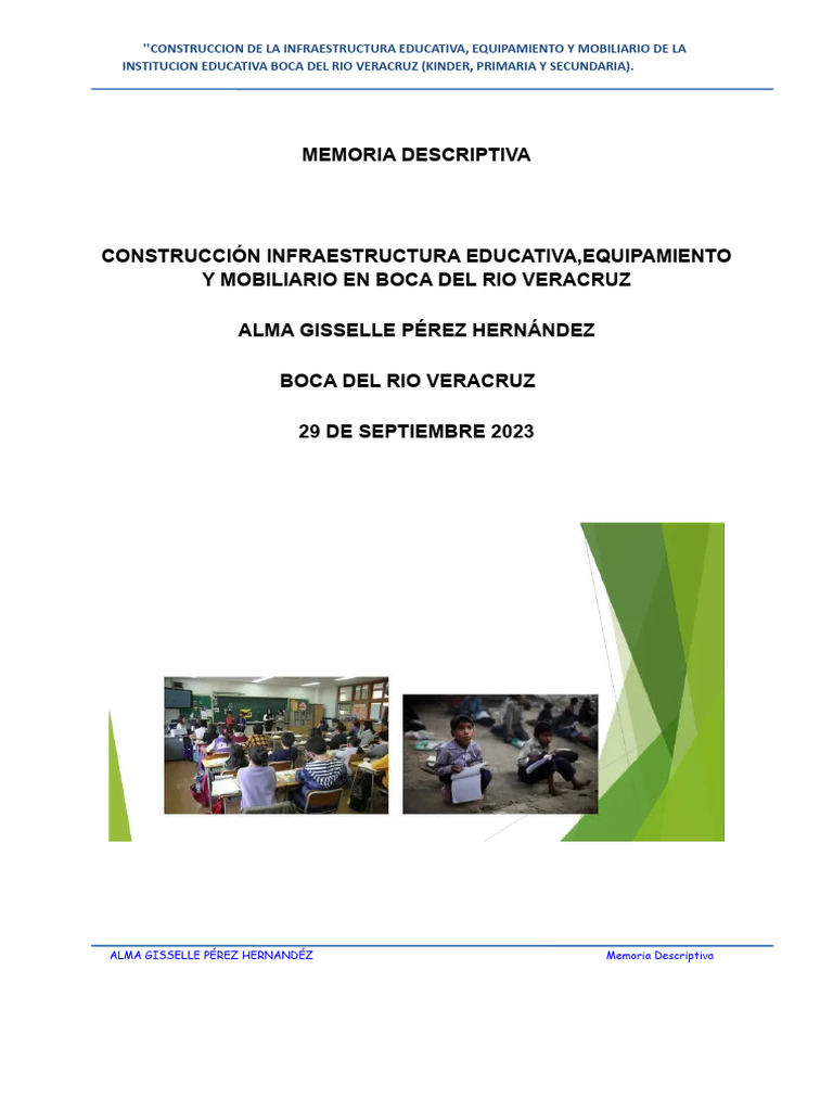Memoria Descriptiva | PDF Memoria Descriptiva | PDF