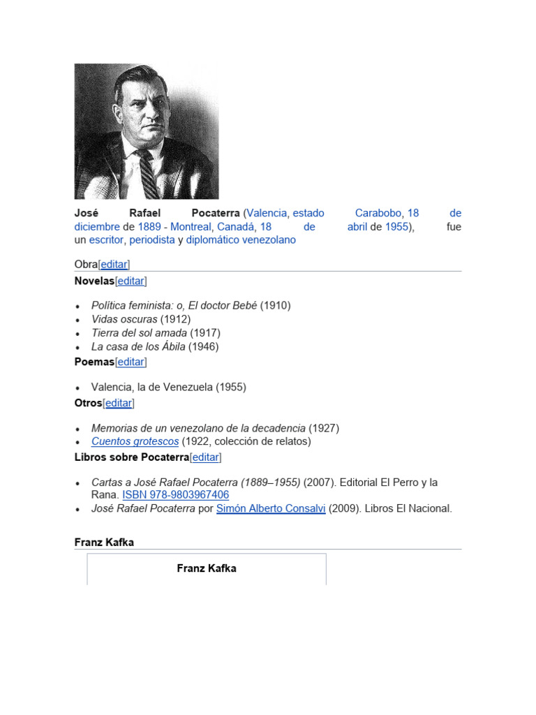 José Rafael Pocaterra | PDF | Ficción general
