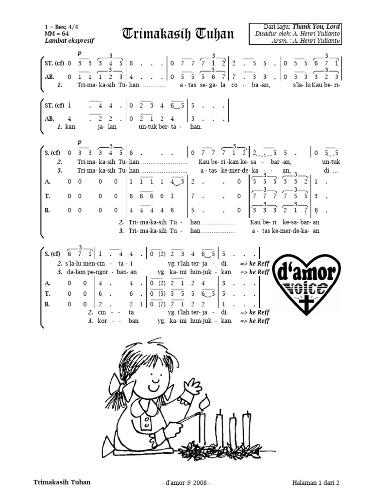 Trimakasih Tuhan (Thank You, Lord) .Xls - Trimakasih-Tuhan-Thank-You ...