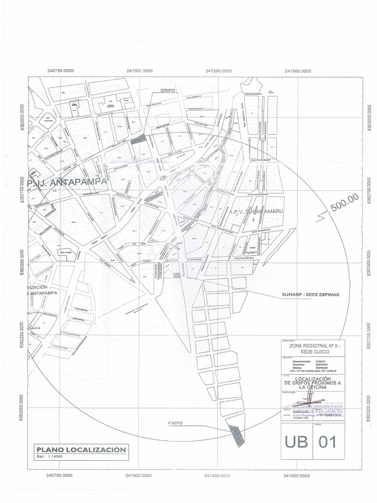 Plano de Localización Terreno Tintaya - Visado | PDF