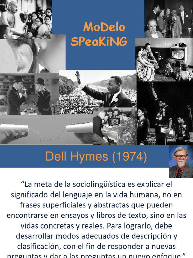 Modelo Speaking Hymes | PDF | Lingüística | Comunicación humana