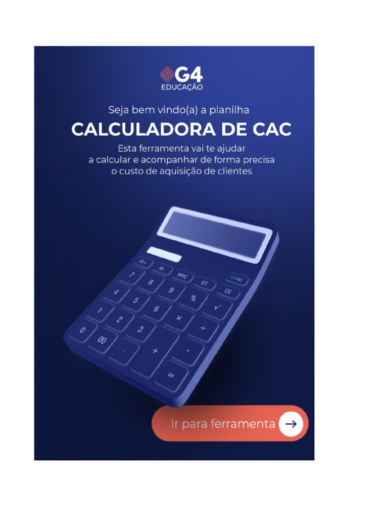 Planilha Calculadora de CAC 7789b1fcca | PDF