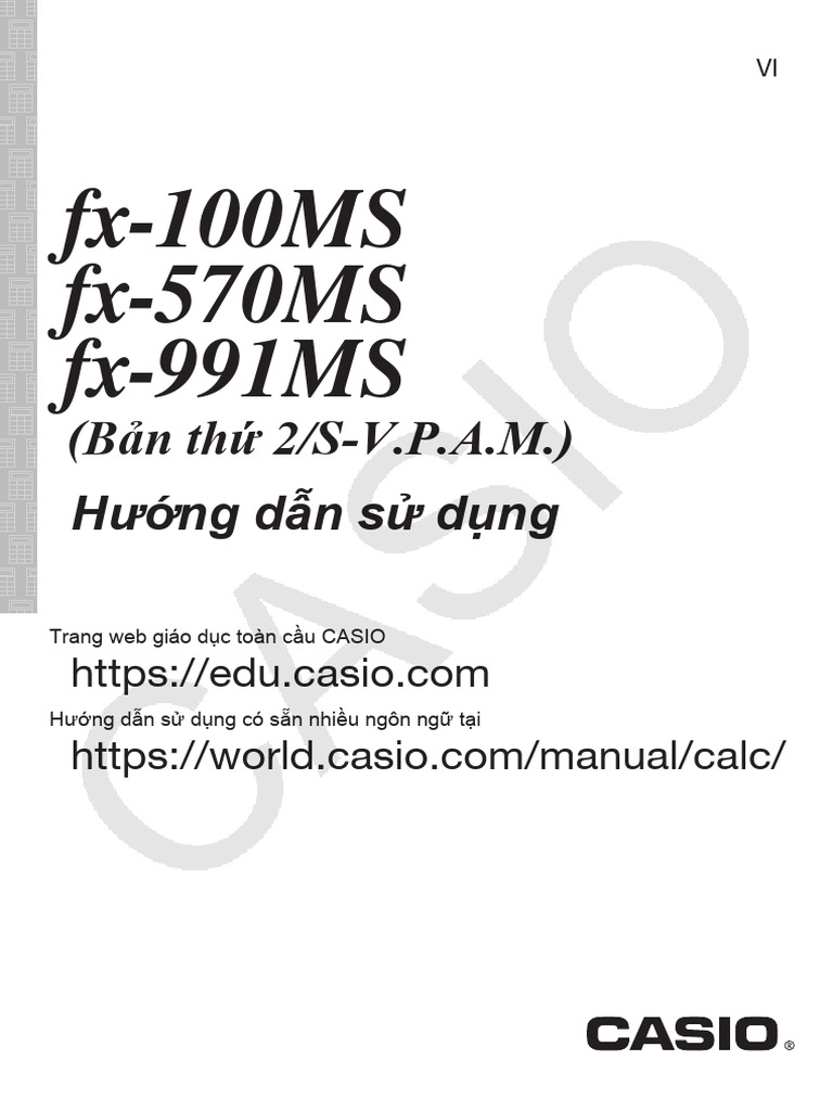 fx-100MS 570MS 991MS VI | PDF