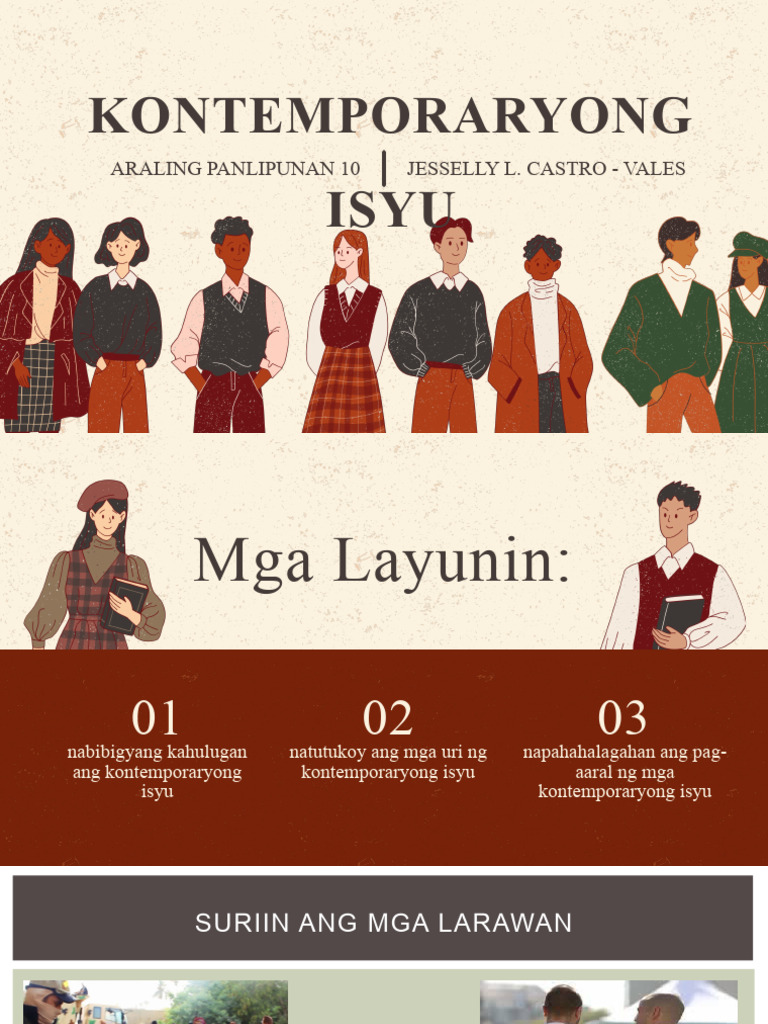 KONSEPTO NG KONTEMPORARYONG ISYU Q1W1D1 | PDF