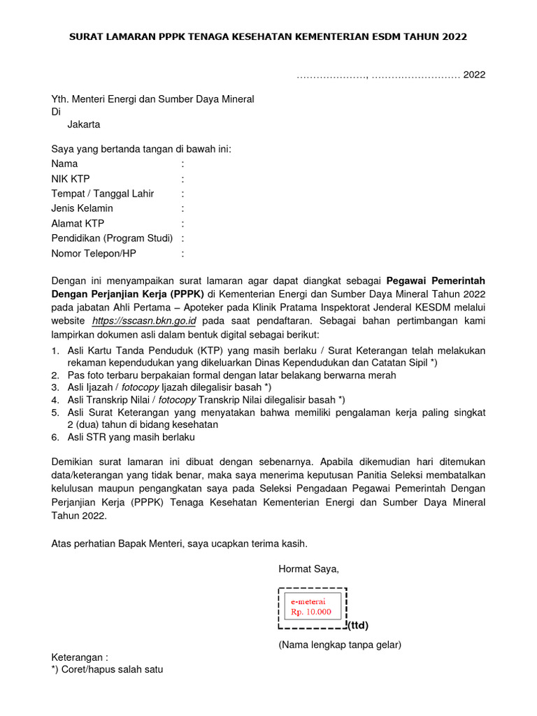 Surat Lamran Esdm | PDF