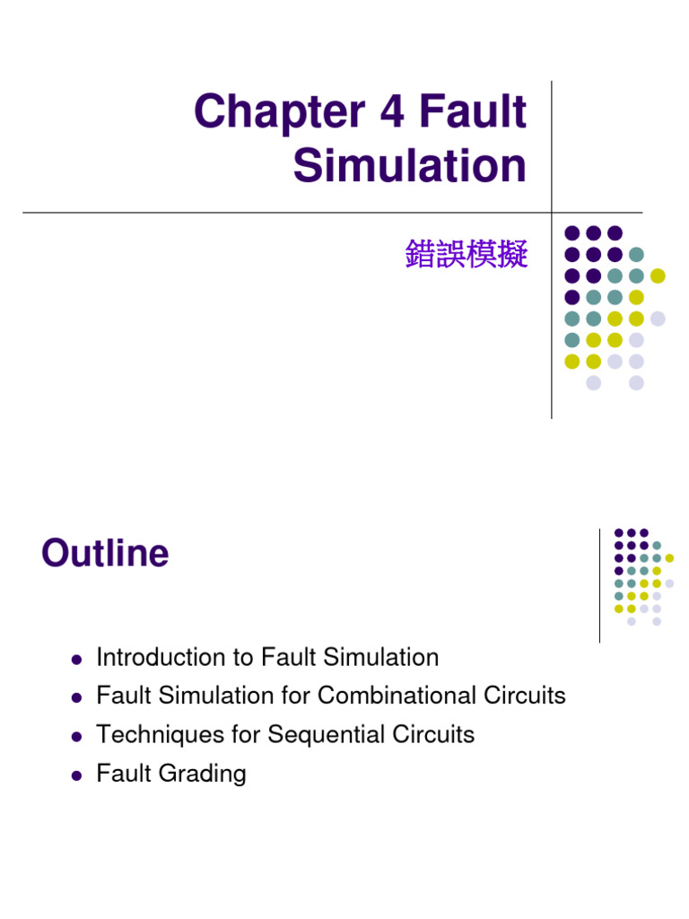 Ch4.Fault Simulation | PDF | Normal Distribution | Logic Gate