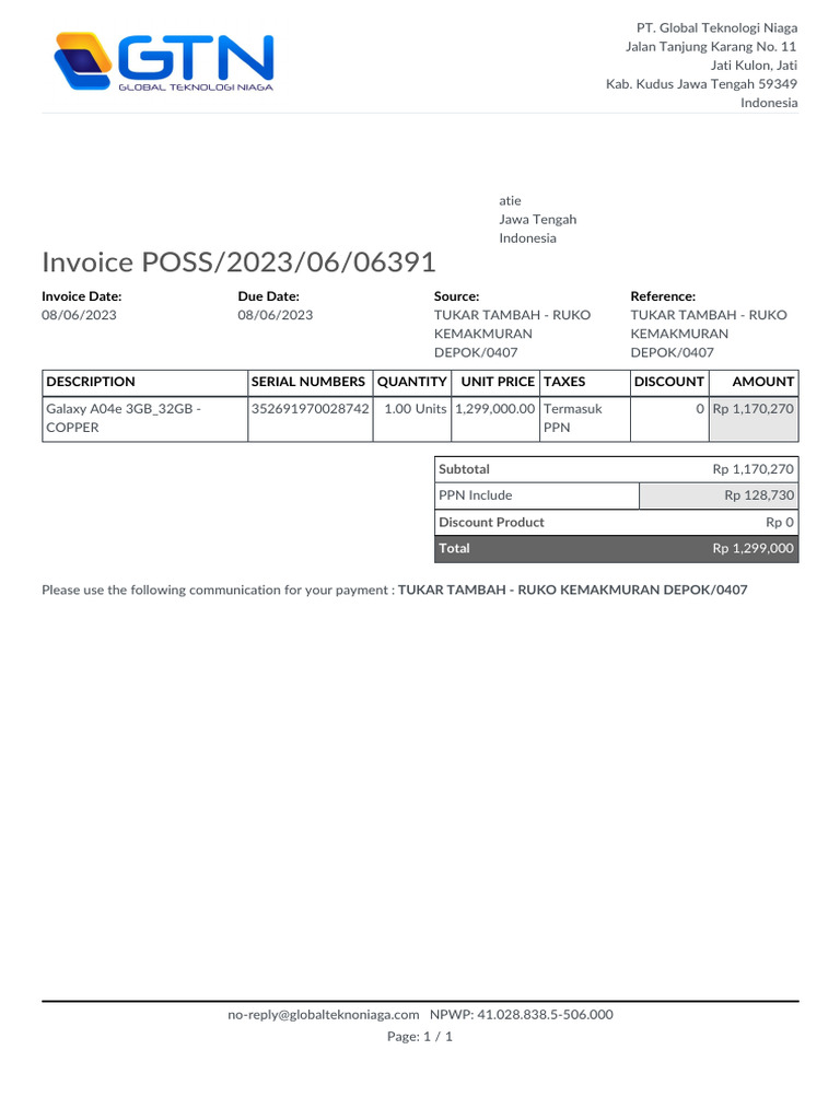 Order 62197 001 0001 6510 Pdf