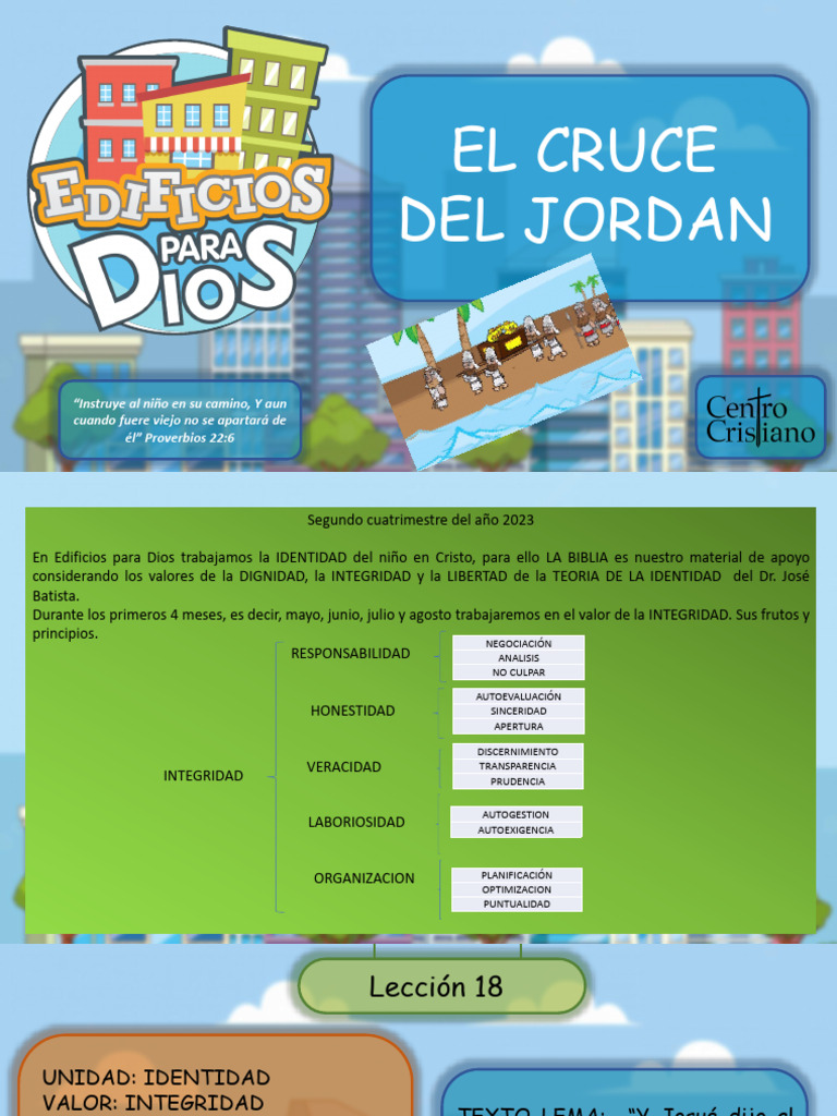 Leccion 18 El Cruce Del Jordan | PDF | Arca de la Alianza | Joshua