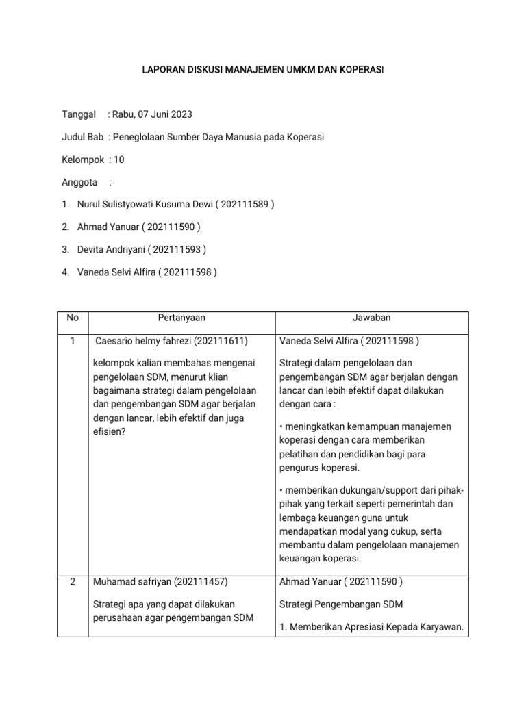 Laporan Diskusi-wps Office | PDF
