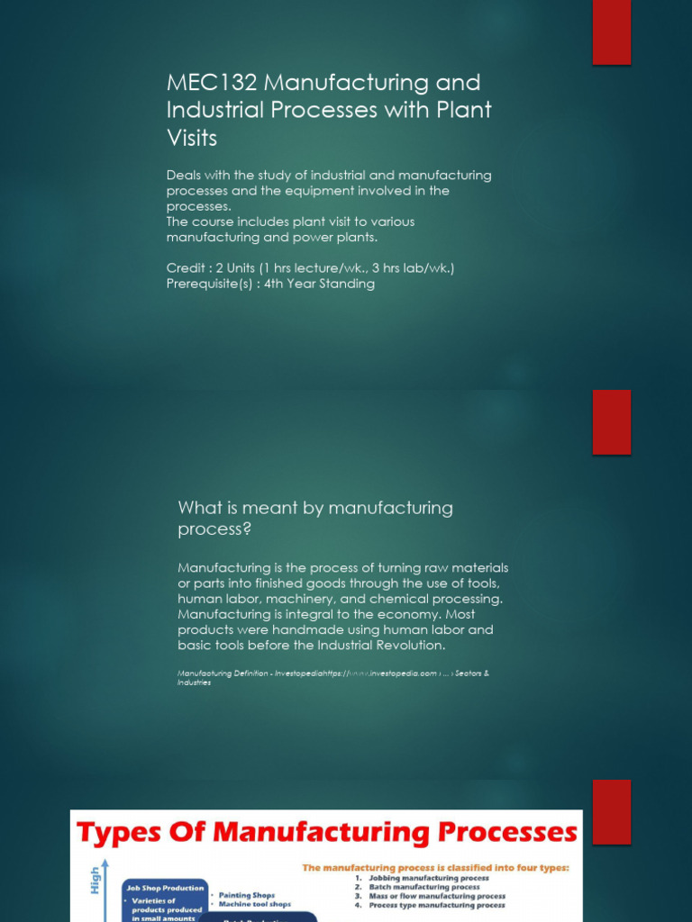 Mec132 Lecture1 | PDF | 3 D Printing | Engineering