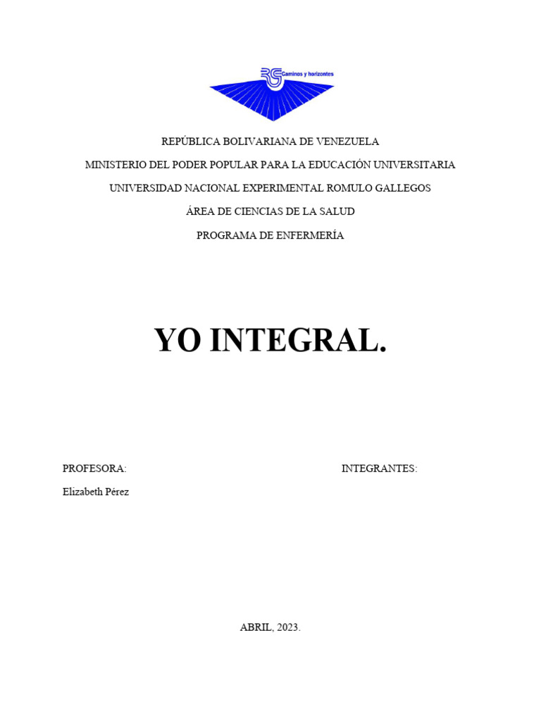 Yo Integral | PDF | Salud y bienestar
