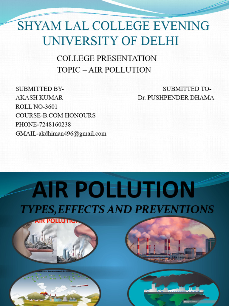 Air Pollution | PDF | Atmosphere Of Earth | Air Pollution