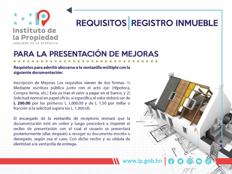Requisitos para La Presentacion de Mejoras | PDF