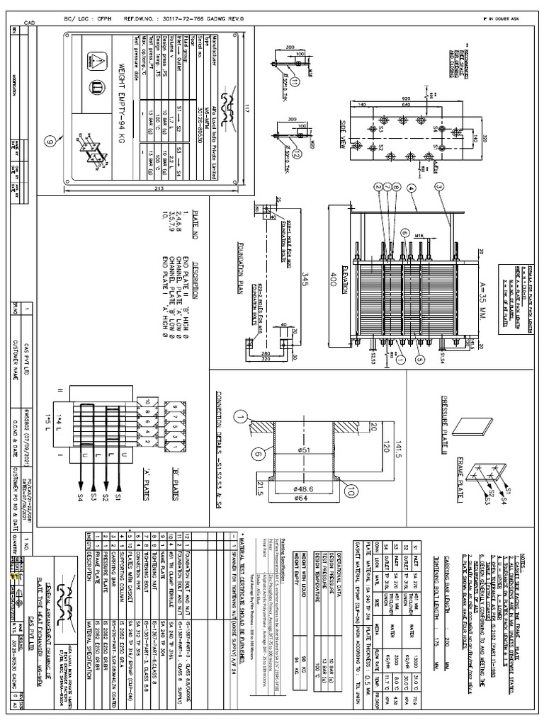 PHE GA Drawing | PDF