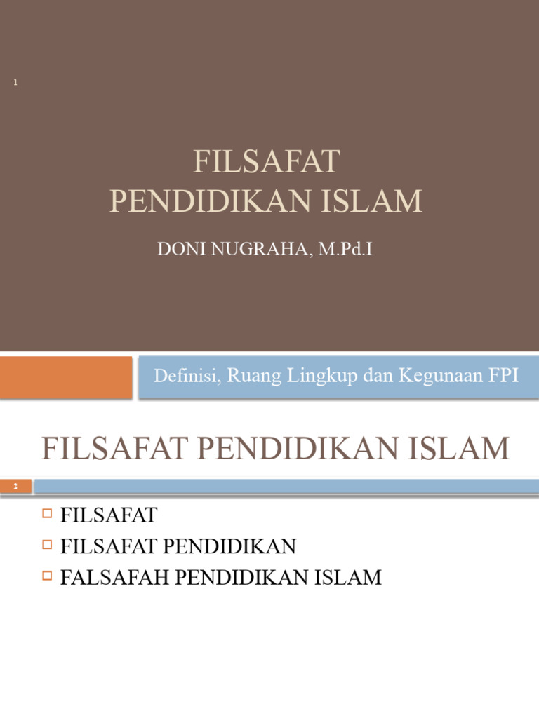 Definisi - Dan - Ruang - Lingkup - Filsafat - Pend | PDF