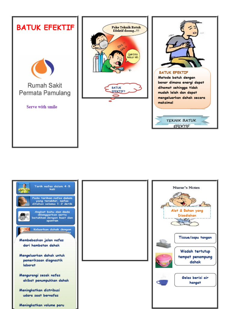 batuk efektif leaflet | PDF