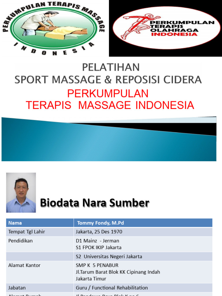 Teknik dan Manfaat Sport Massage | PDF | Kesehatan Holistik | Sains ...