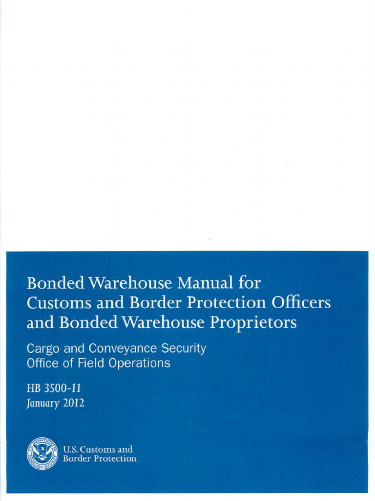 Bonded Warehouse | PDF | U.S. Customs And Border Protection | Customs