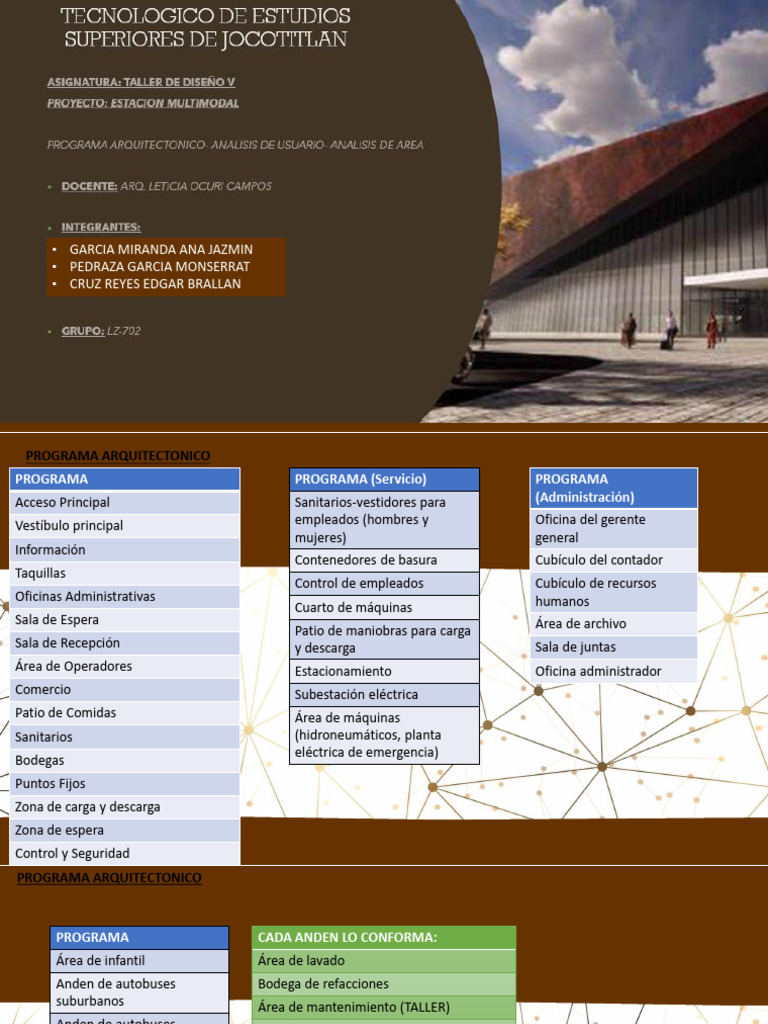 Programa Arquitectonico | PDF