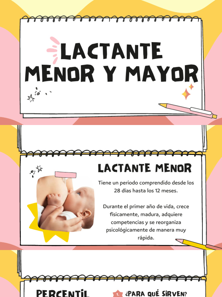 Lactante mayor y lactante menor | PDF | Amamantamiento | Alimentos