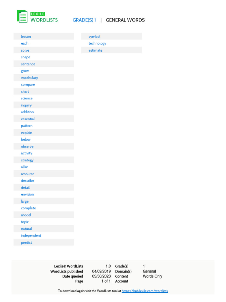 WordList General | PDF