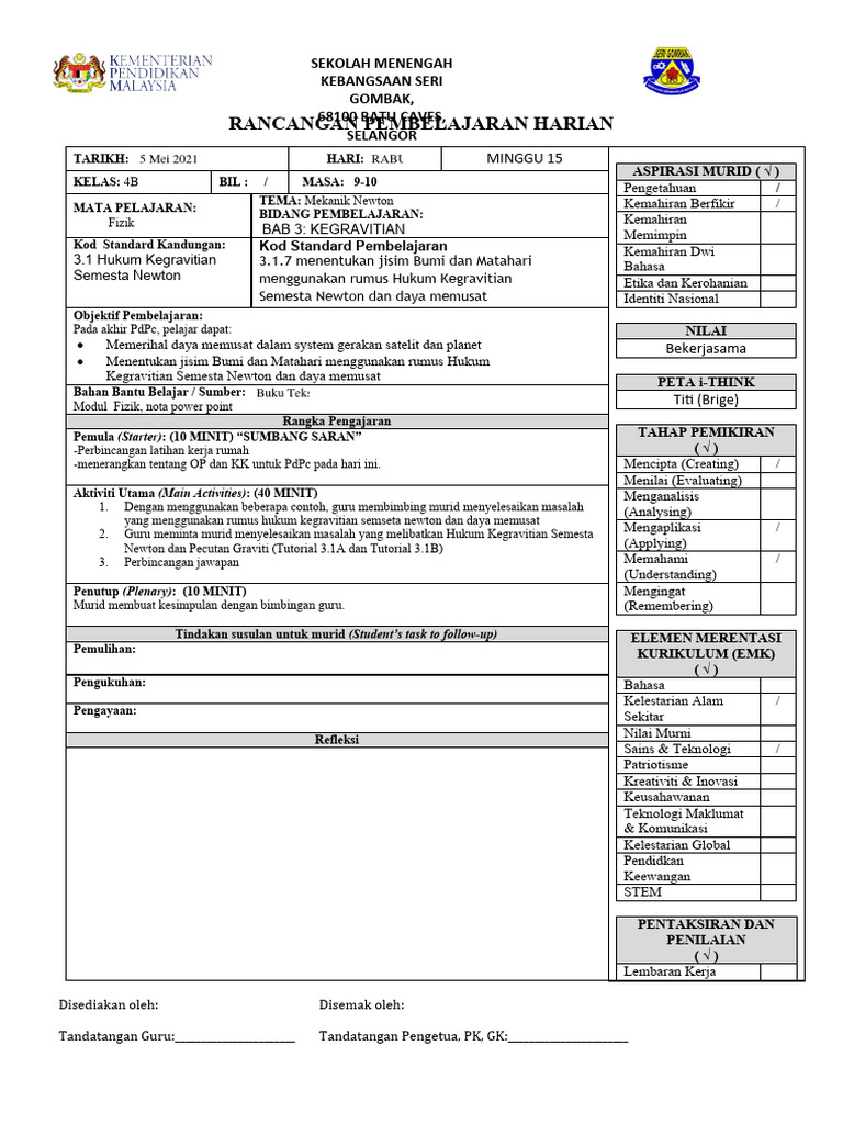 Hukum Kegravitian Semesta Newton 2 | PDF