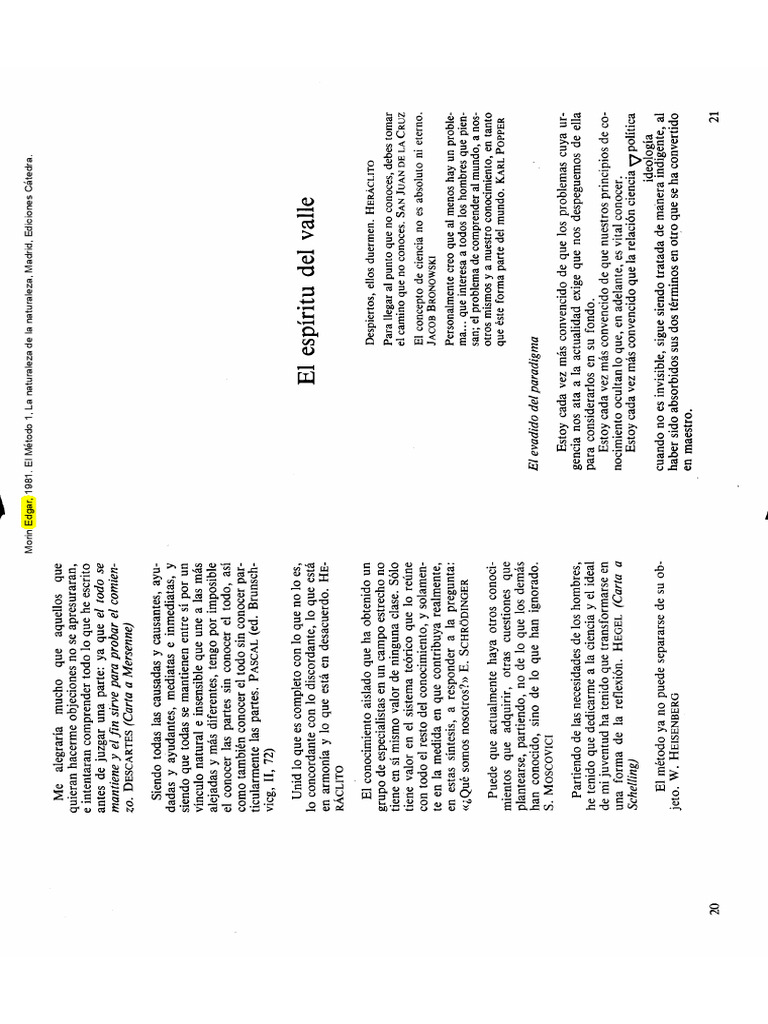 Edgar Morin El Espiritu Del Valle | PDF