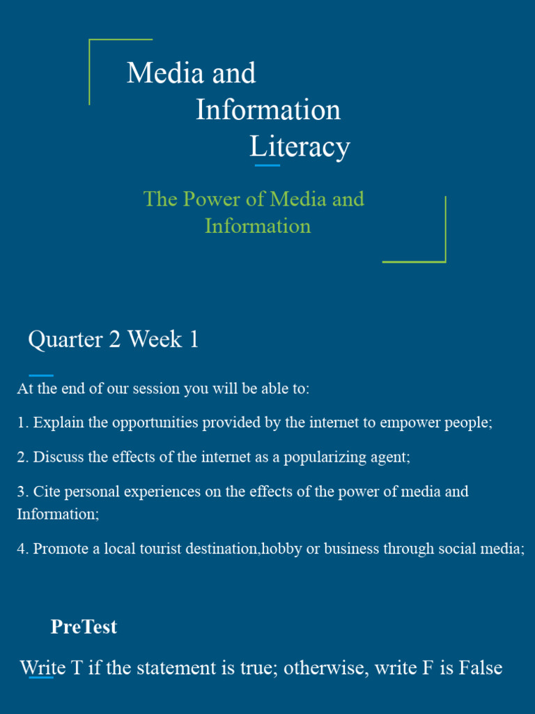 MIL MODULE 1_power of Social Media_SABA | PDF