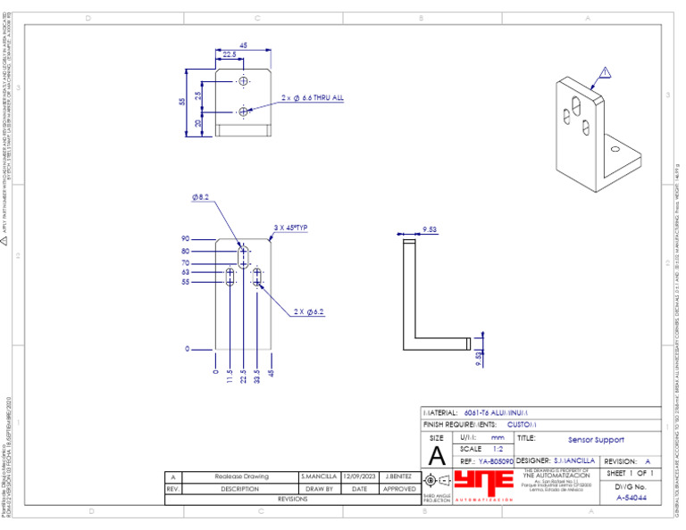 Rev. Description Draw by Date Approved Revisions A Yne Automatizacion ...