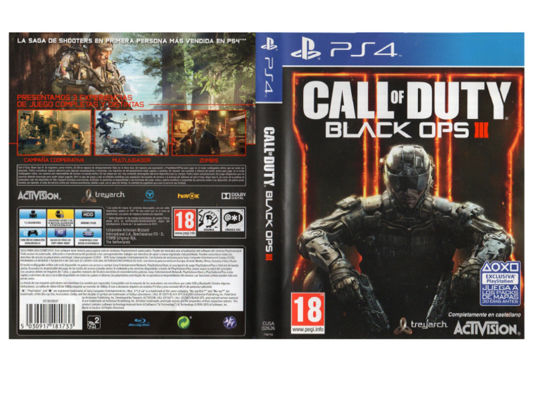 Caratula Call of Duty Black Ops Iii | PDF