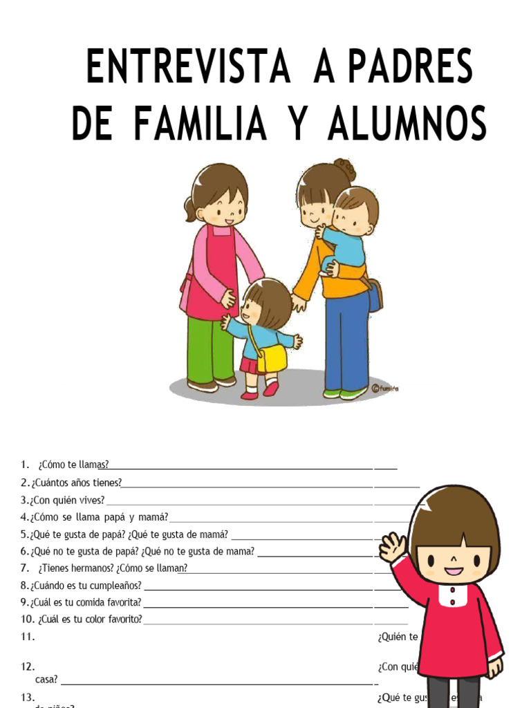 Entrevista A Padres de Familia y Alumnos | PDF | El embarazo