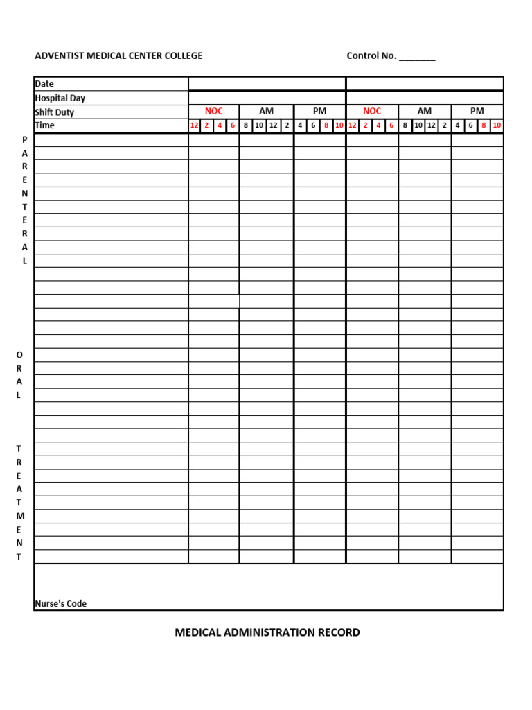 Medication Administration Record 1 | PDF