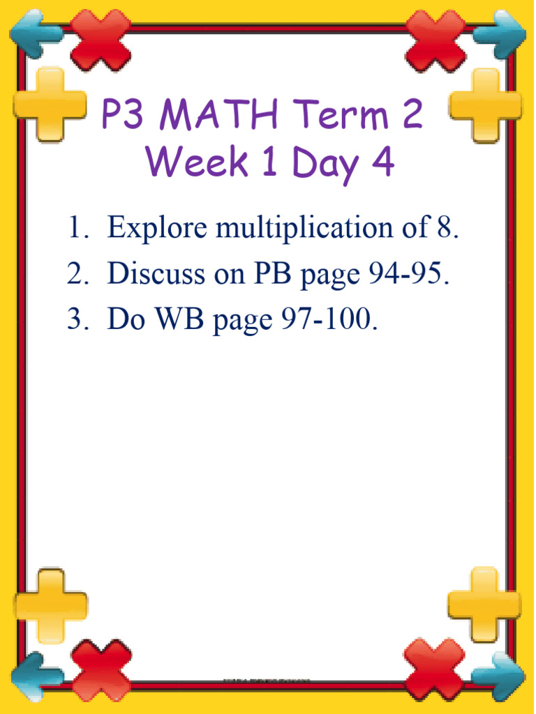 P3 Math Term 2 Week 1 Day 4 | PDF