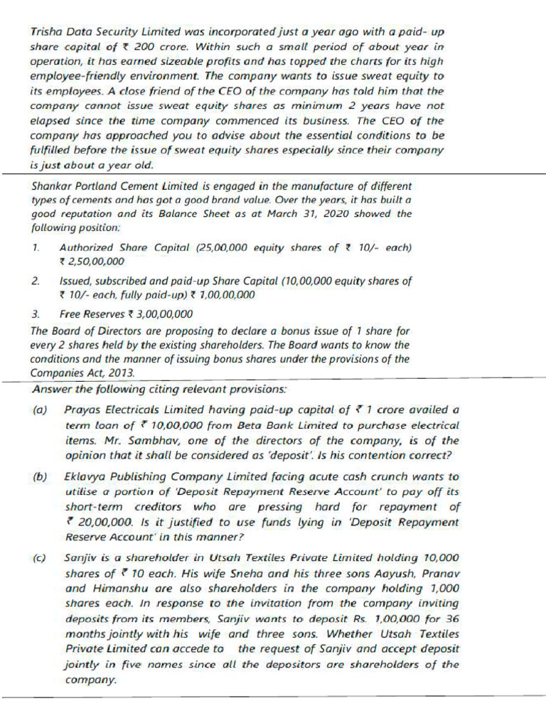 Company Law CH 4 5 6 | PDF