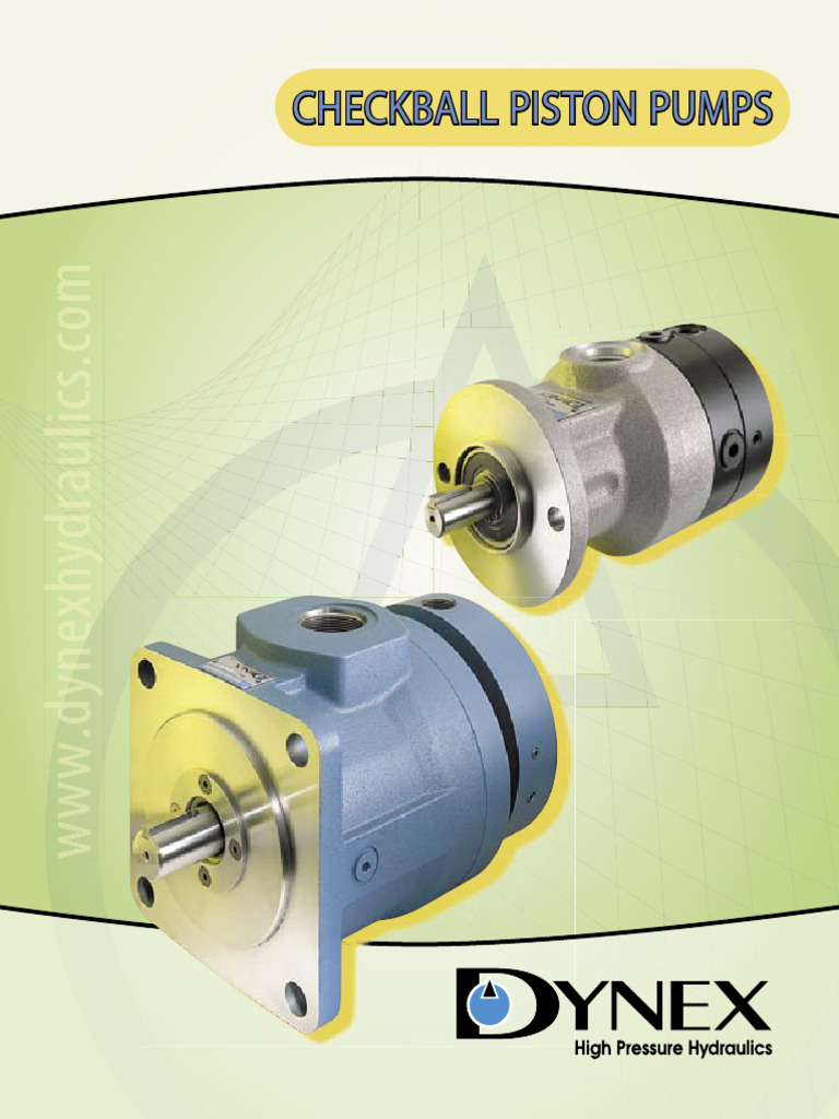 Dynex Piston Pump | PDF | Pump | Valve