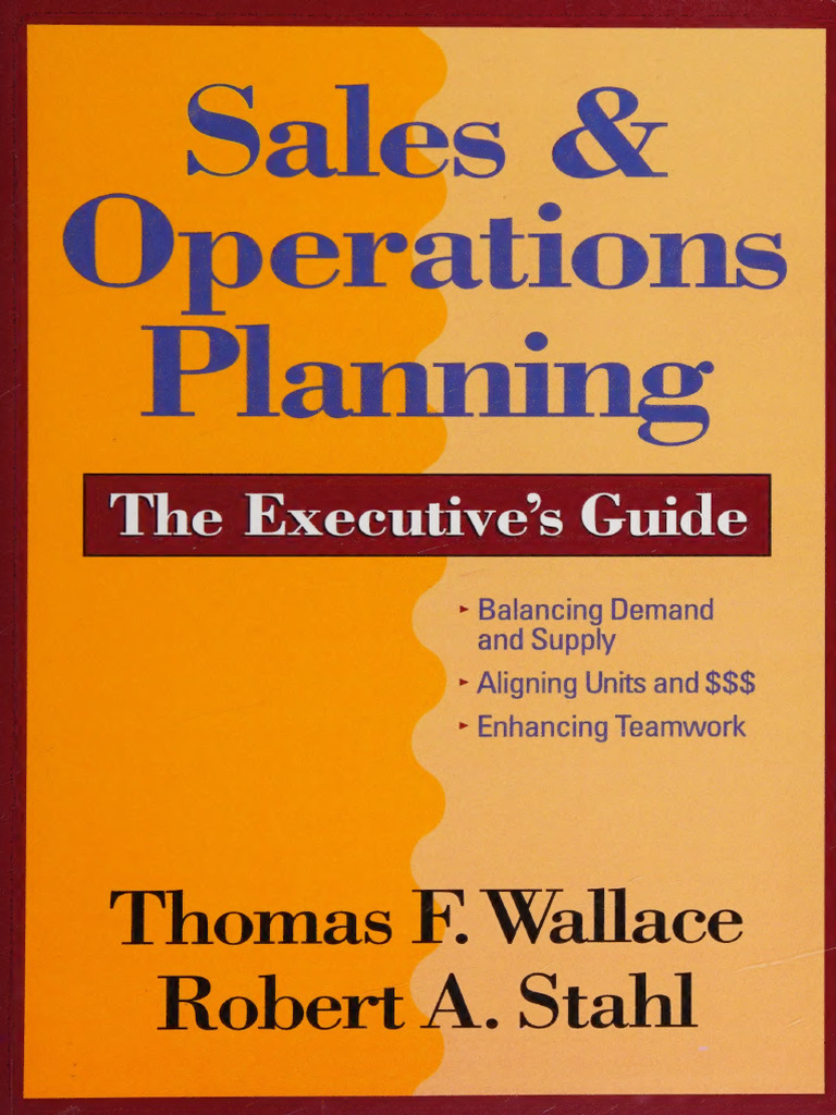 Sales & Operations Planning | Download Free PDF | Lean Manufacturing ...