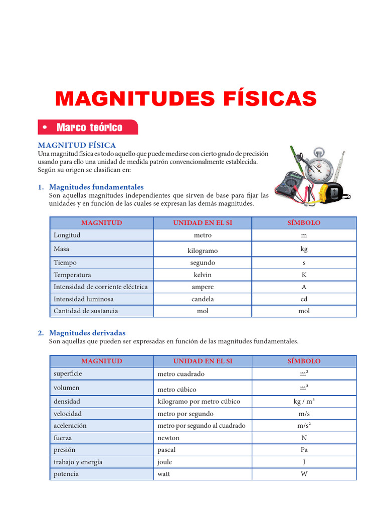 Magnitudes Físicas (1) | PDF
