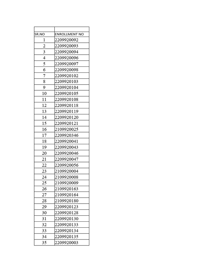 Regular & Backlog Branch Wise List | PDF